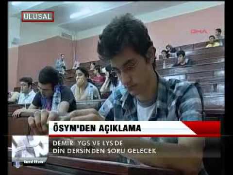 YGS' DE DİN DERSİNDEN DE SORU GELECEK