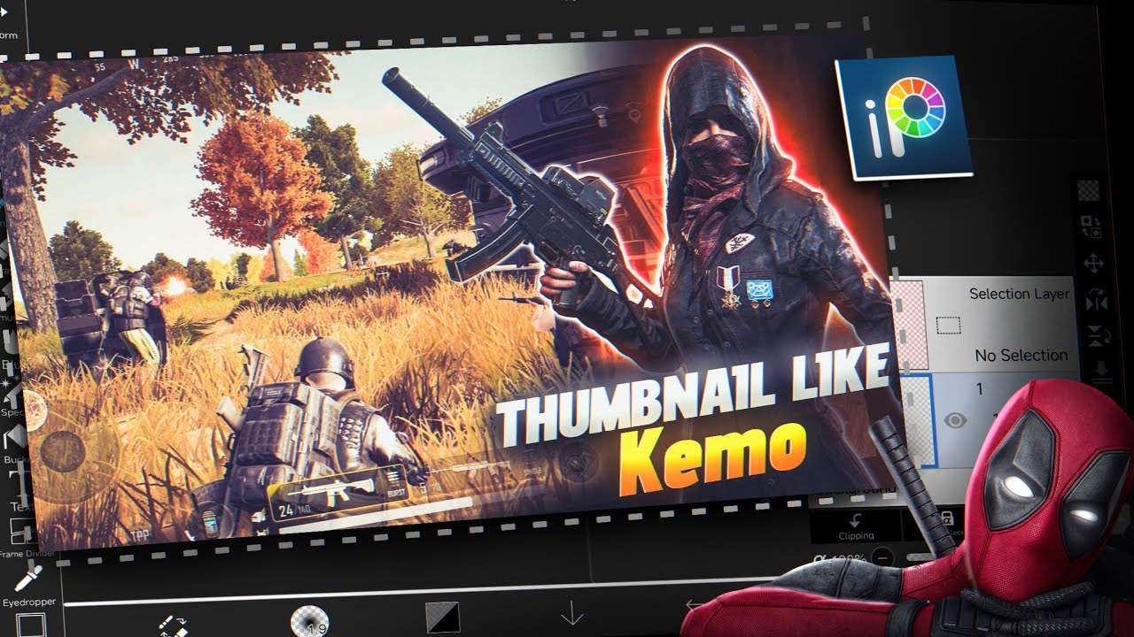 Easy Gaming Thumbnail Design On Ibis Paint X | Kemo Gaming - YouTube