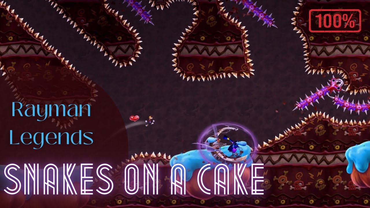 🐍🍰 Rayman Legends – Snakes on a Cake 100% | All Teensies, Gold Medal ...