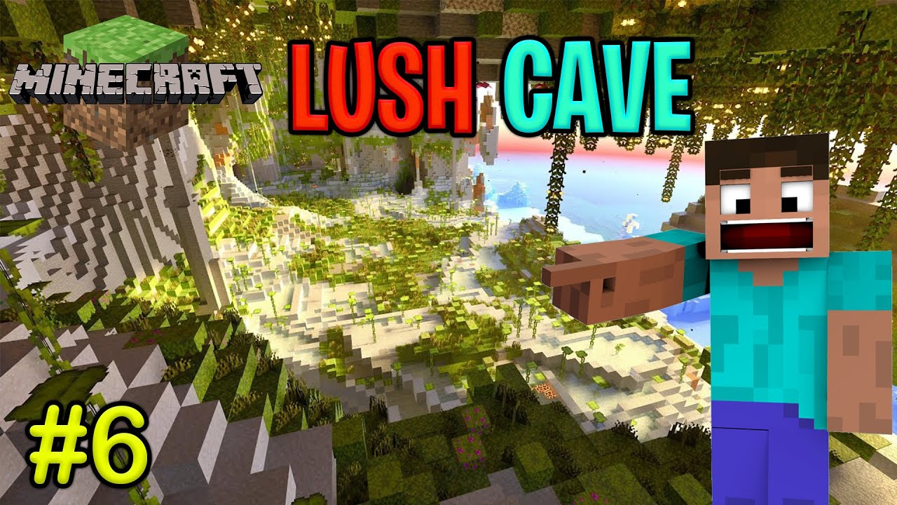 🌿 I FOUND A BEAUTIFUL LUSH CAVE! #6 | MINECRAFT GAMEPLAY🧭🌌 - YouTube