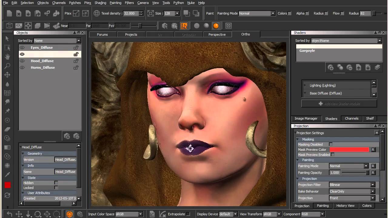 05 Workflows for painting Ptex textures in MARI - YouTube