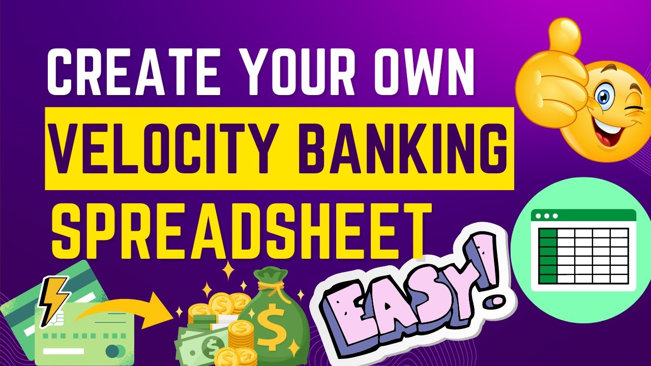 How to Create your own Velocity Banking spreadsheet. It's Easy! - YouTube