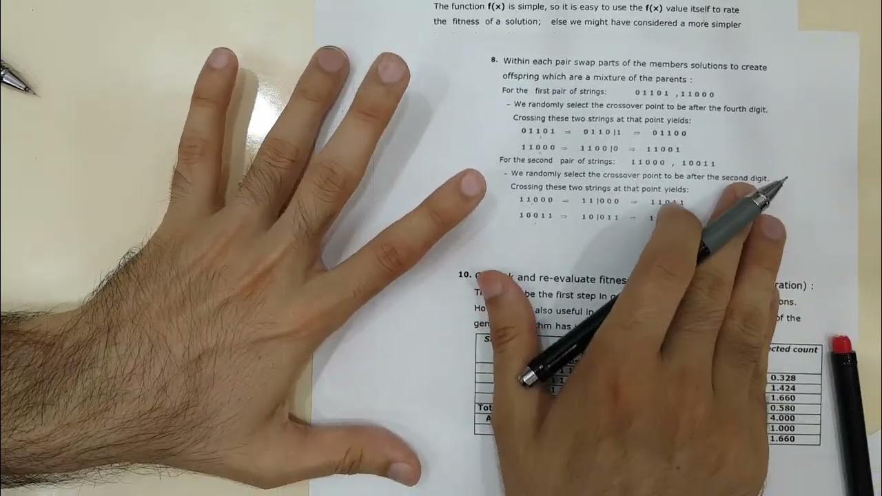 Soft Computing 7 :- Genetic Algorithms example 1 - YouTube