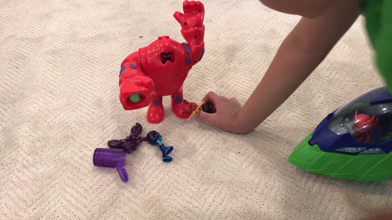 PJ Masks vs Splat Monster (Part 4) - YouTube