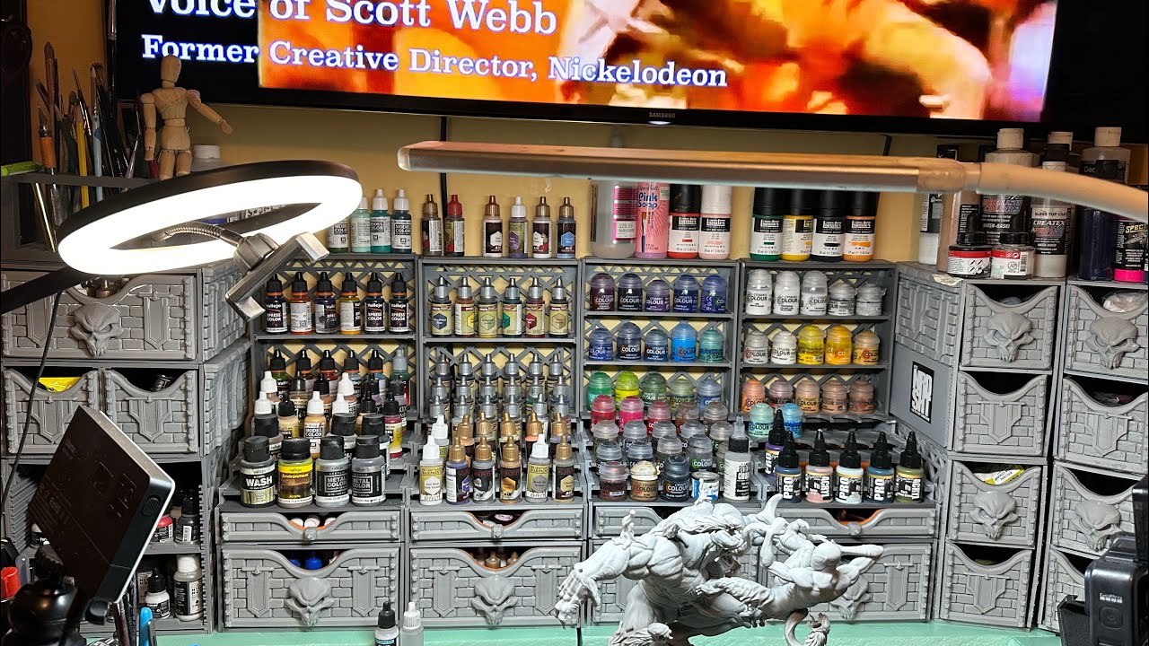 The Painter’s Fortress # paint station #3dprinting with #sunlu happy 10th anniversary! #wargname ...