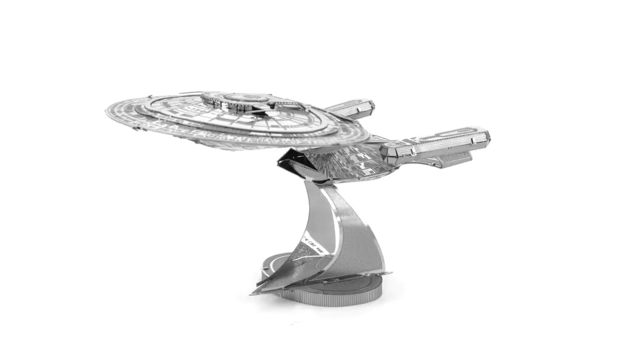 Star Trek Metal Earth USS Enterprise NCC-1701-D - YouTube