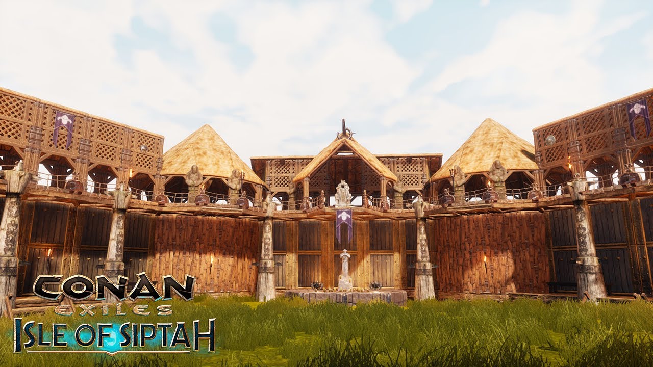 HOW TO BUILD A VIKING ARENA [SPEED BUILD] - CONAN EXILES - YouTube