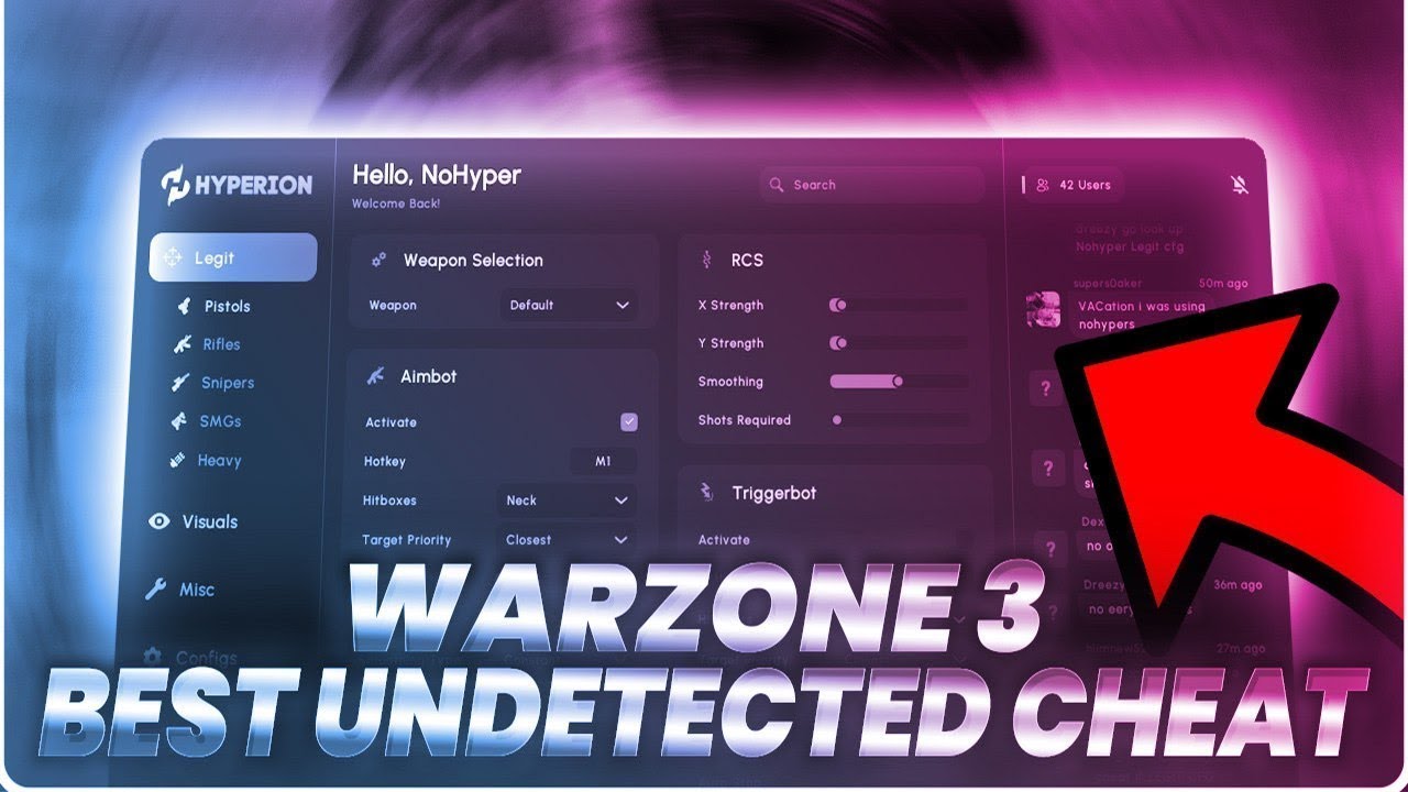 WARZONE 3.0 HACKS | FREE DOWNLOAD | AIMBOT, ESP, UNLOCK ALL - YouTube