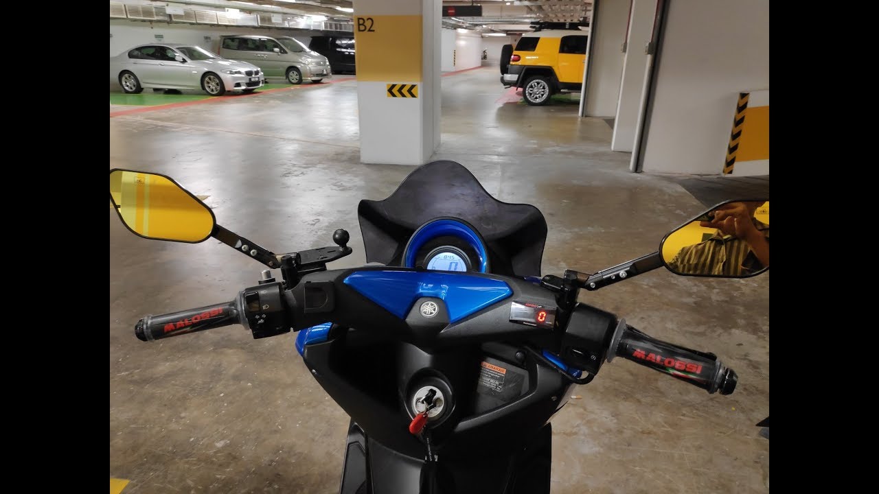 Product Review: Malossi hand grip on my NMax (it's UNIVERSAL) - YouTube