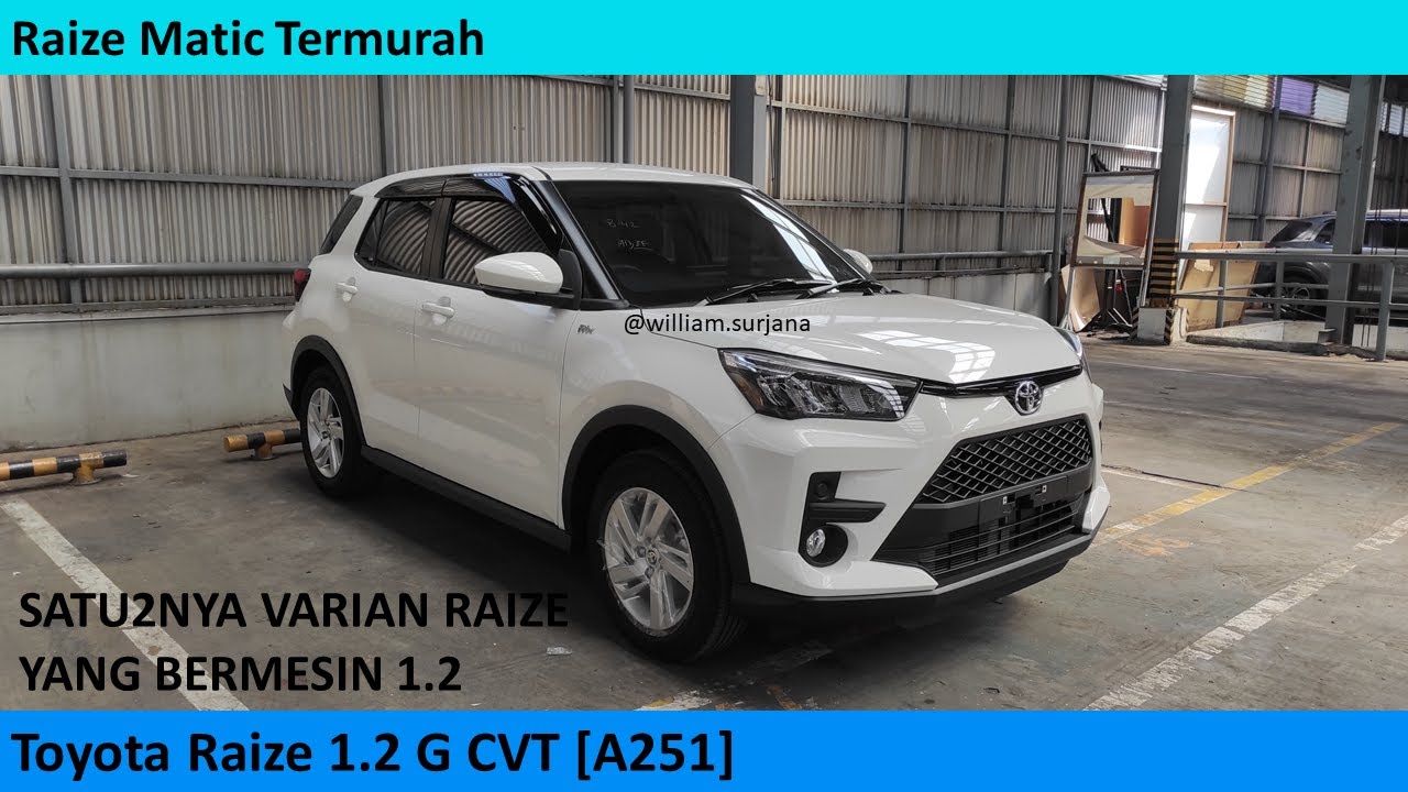Toyota Raize 1.2 G CVT [A251] review - Indonesia - YouTube