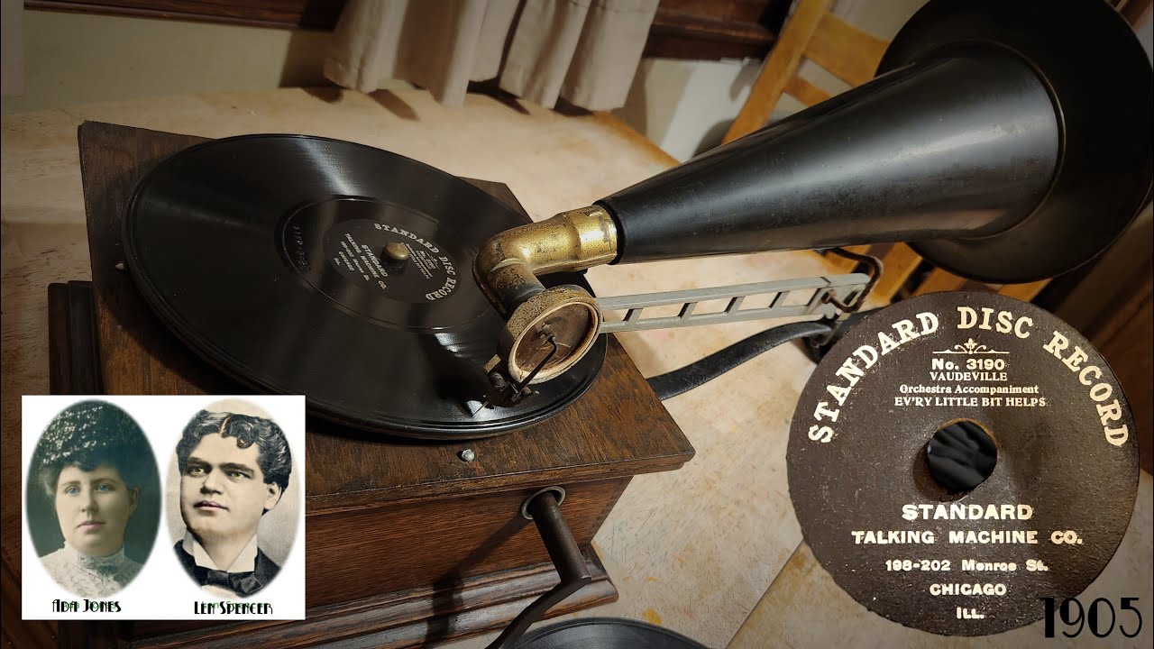 1905 Standard Disc Record: "Ev'ry Little Bit Helps" ~ Ada Jones & Len ...