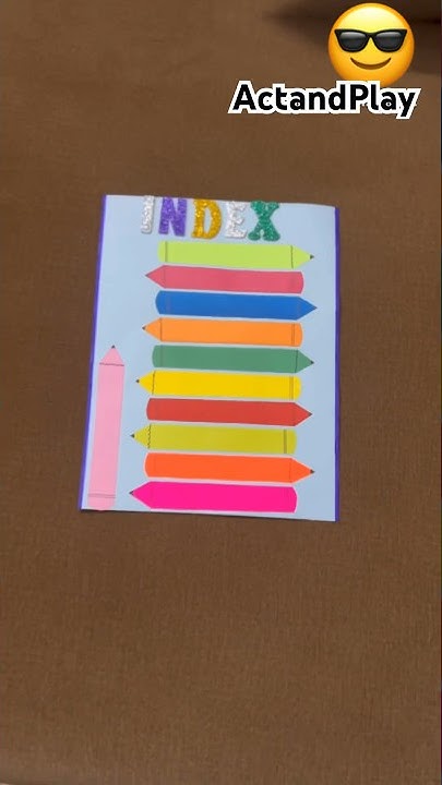 How to make index for project file step by step #viral #shorts - YouTube