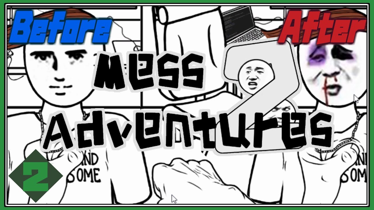 #2【罠ゲー】とにかく理不尽な"Mess Adventures 2"を絶叫プレイ【最終鬼畜】 - YouTube