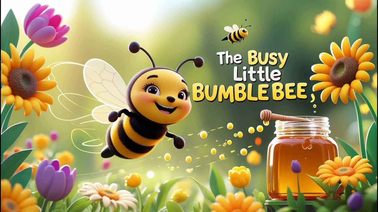 The Busy Little Bumblebee | Fun Song for Kids | Buzz Along with Me ...