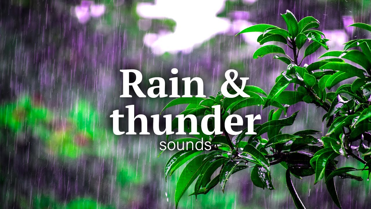 Relaxing Rain and Thunder Sounds, Fall Asleep Faster with 3HOURS of ...