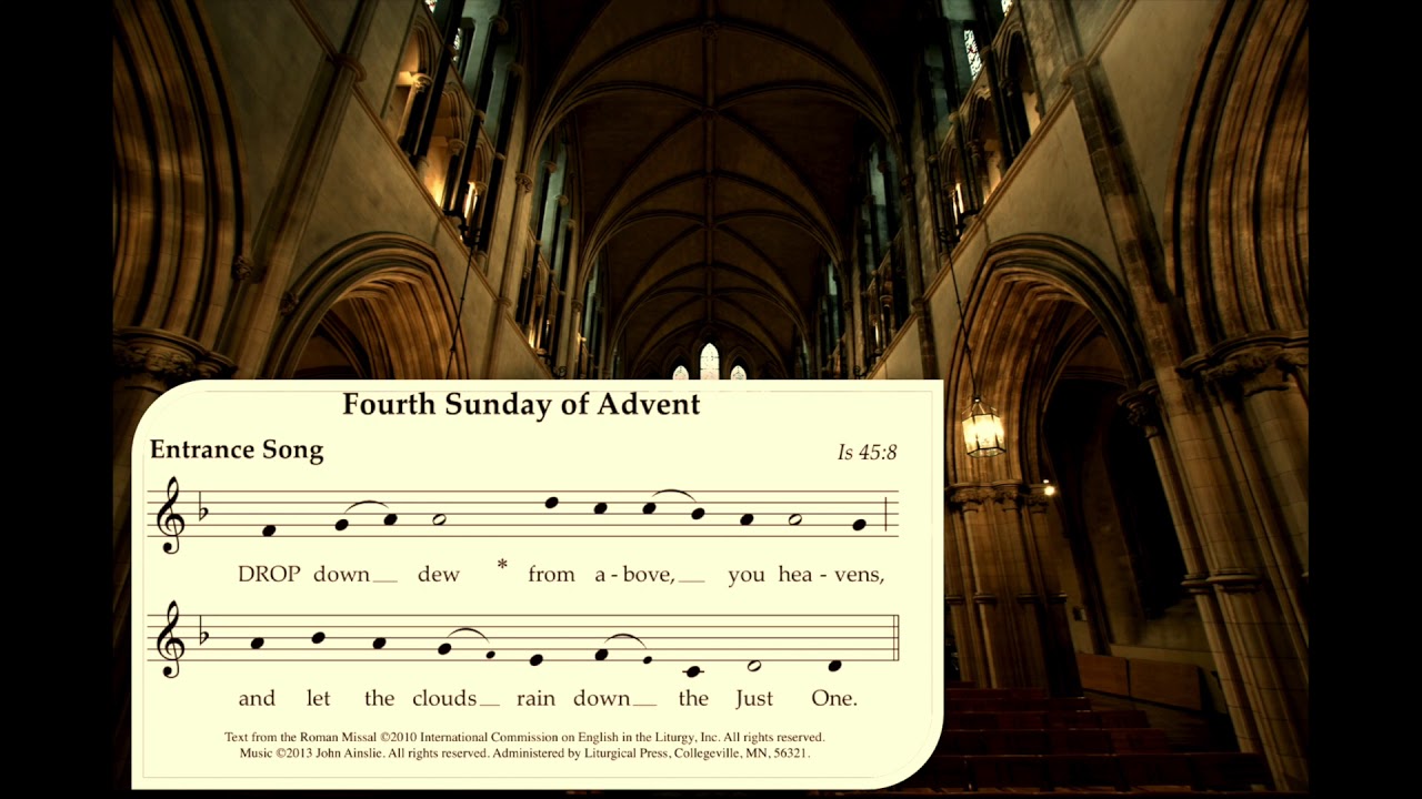 ENGLISH PROPER CHANTS: 4th Sunday Advent // Entrance Antiphon - YouTube
