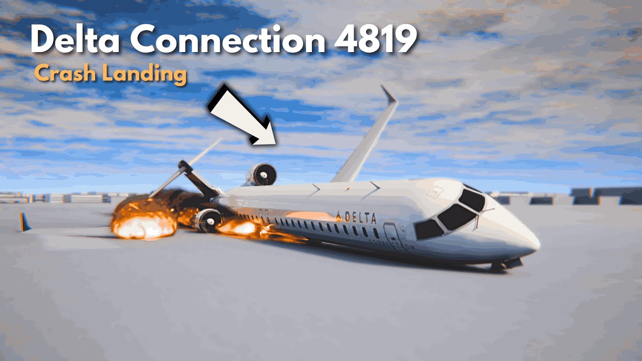 Inverted Crash Landing in Toronto | Delta 4819 Recreation - YouTube