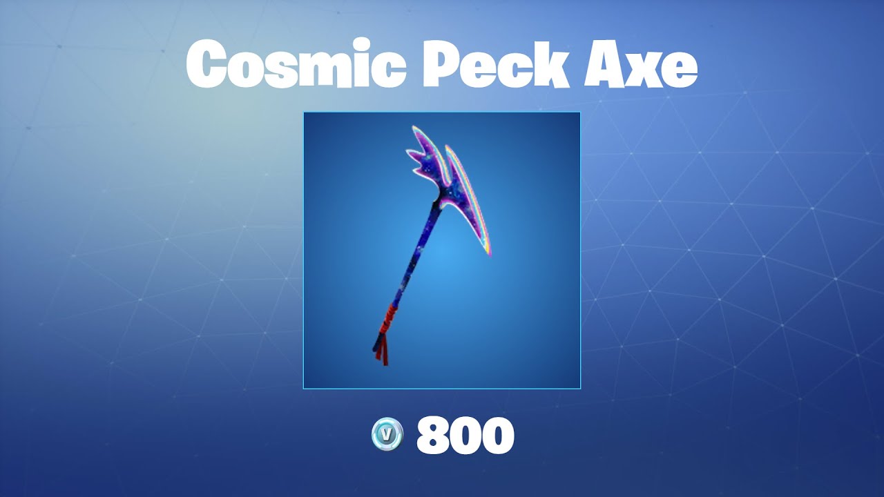 Cosmic Peck Axe | Fortnite Pickaxe - YouTube