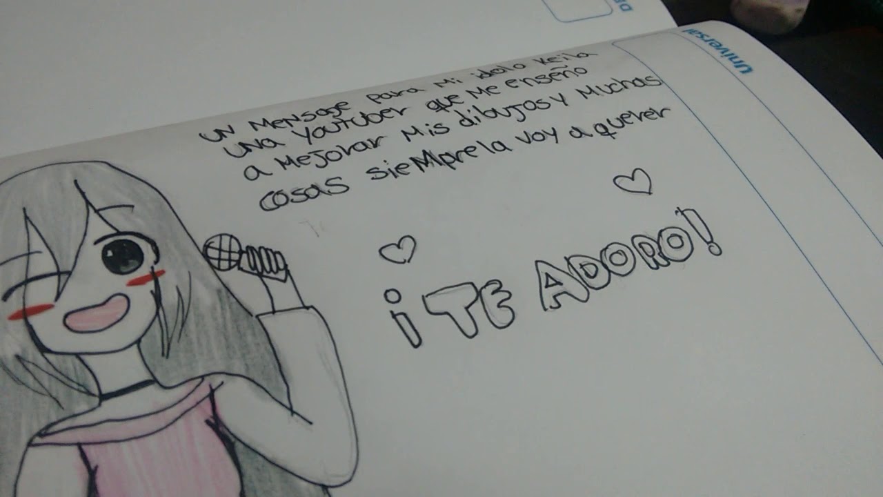 Mi dibujo y un mensaje para keyla la adoro es la mejor y mira la ...