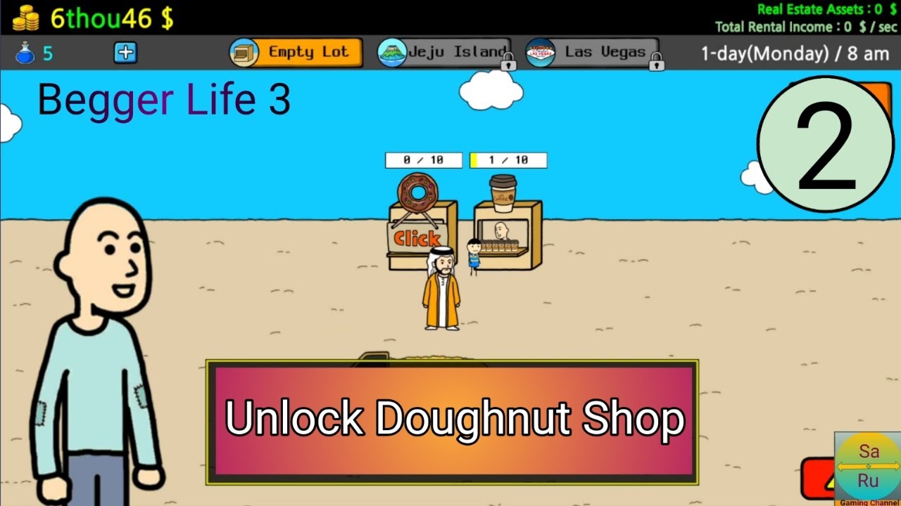 Beggar Life 3🏪 Part 2_🍩Doughnut Shop🍩 - YouTube