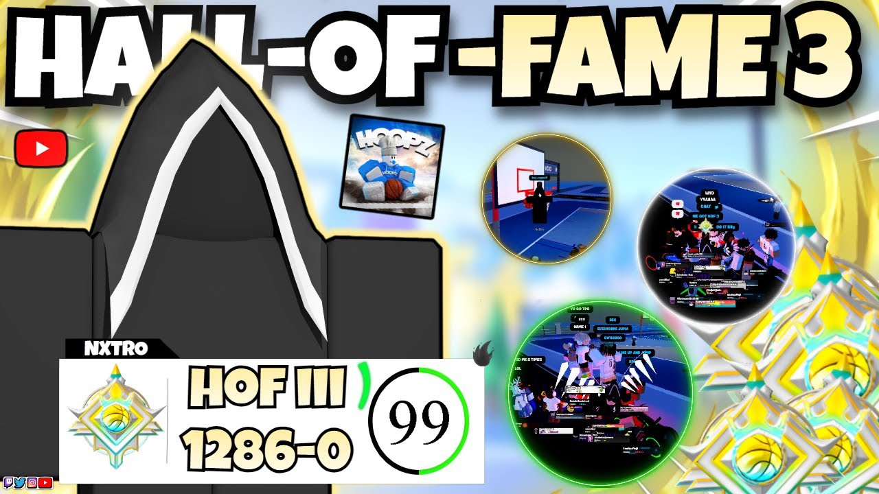I HIT HALL OF FAME 3 IN HOOPZ! 🌟(Roblox Hoopz 🏀) - YouTube