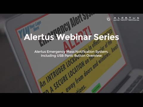Alertus System Overview: USB Panic Button - YouTube