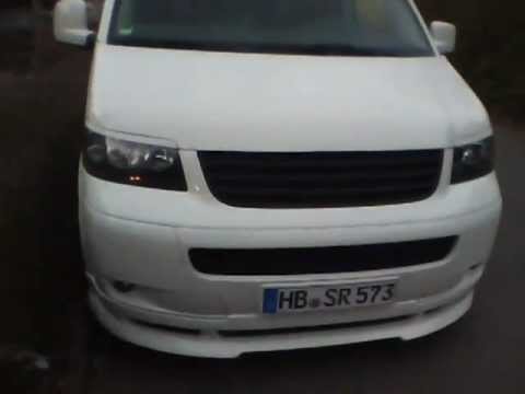 VW T5 Custom white - YouTube