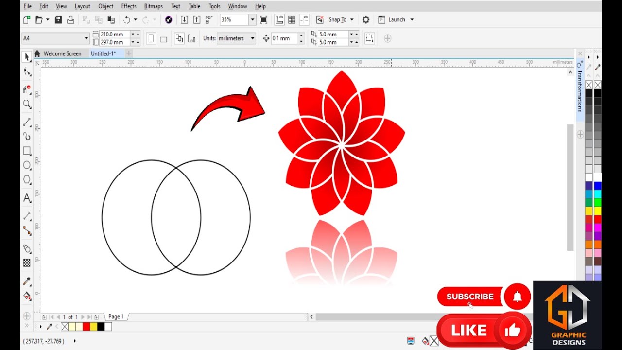 Create Stunning Flower Designs in Coreldraw | | Coreldraw logo design ...