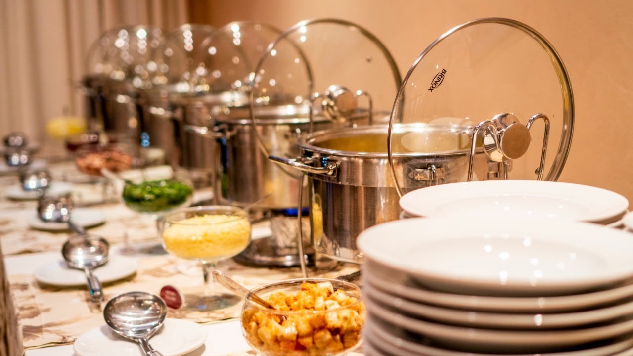 Buffet de Sopas Hotel Recanto da Serra - YouTube
