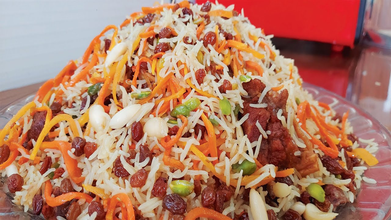 Delicious Qabili Pulao Turkmani طرز تهیه قابلی پلو ترکمنی - YouTube