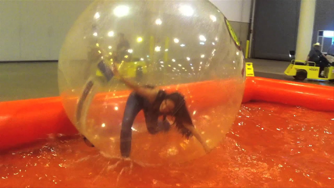Melissa Bachman- Human Hamster Ball- FUNNY! - YouTube