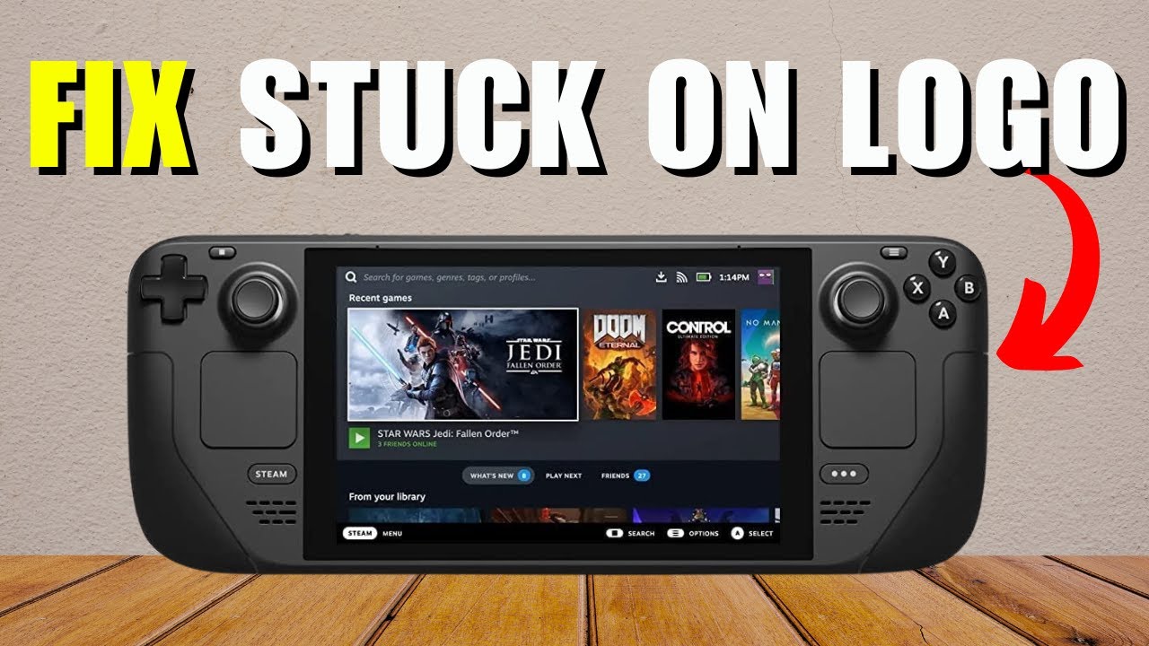 How To Fix Steam Deck Stuck On Logo - YouTube