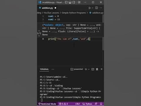 How To Add Two Numbers In Python || Python Program To Add 2 Numbers # 