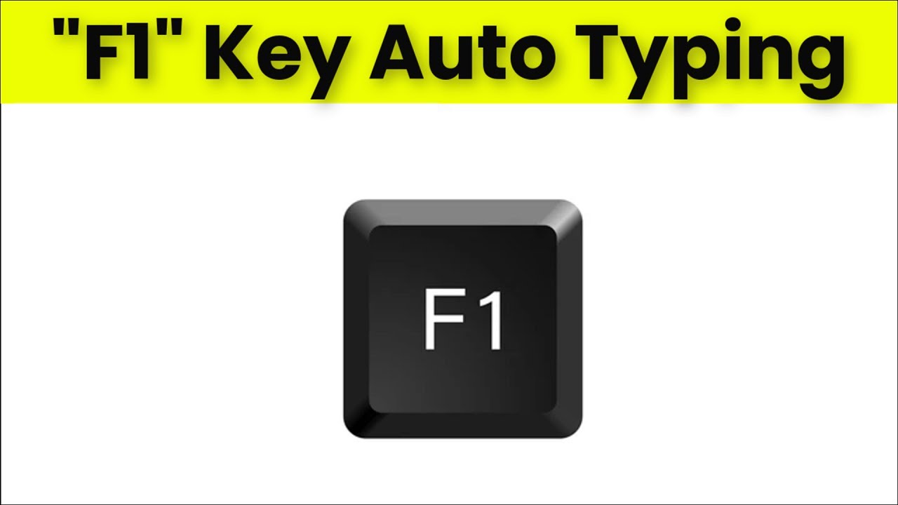 F1 Key Automatic Working Issue - F1 Button Auto Press Issue - Laptop ...