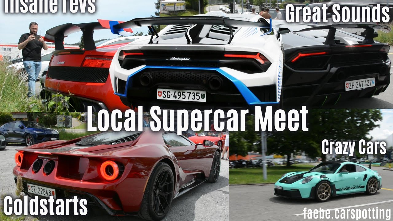 CHAOS at Local Car Meet! Insane Revs, Cold Starts, and Great Sounds ...