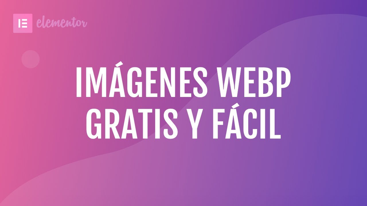 Comprimir imágenes a WebP gratis y fácil en WordPress y Elementor - YouTube