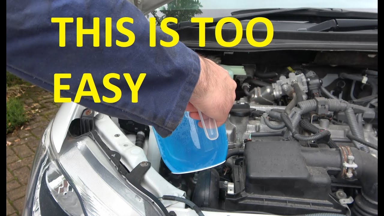 Toyota Hybrid Screen Wash fill - Corolla Fielder - YouTube