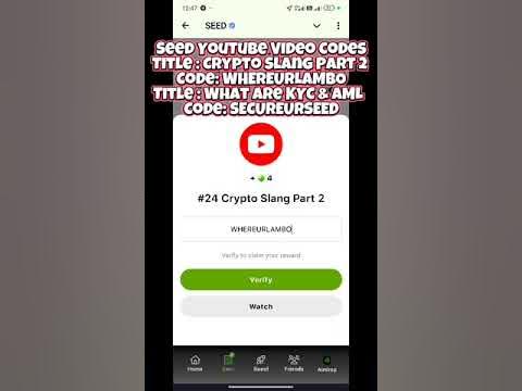 Seed New YouTube Video Codes #dailycombo #seed #codeseed #seedcode - YouTube