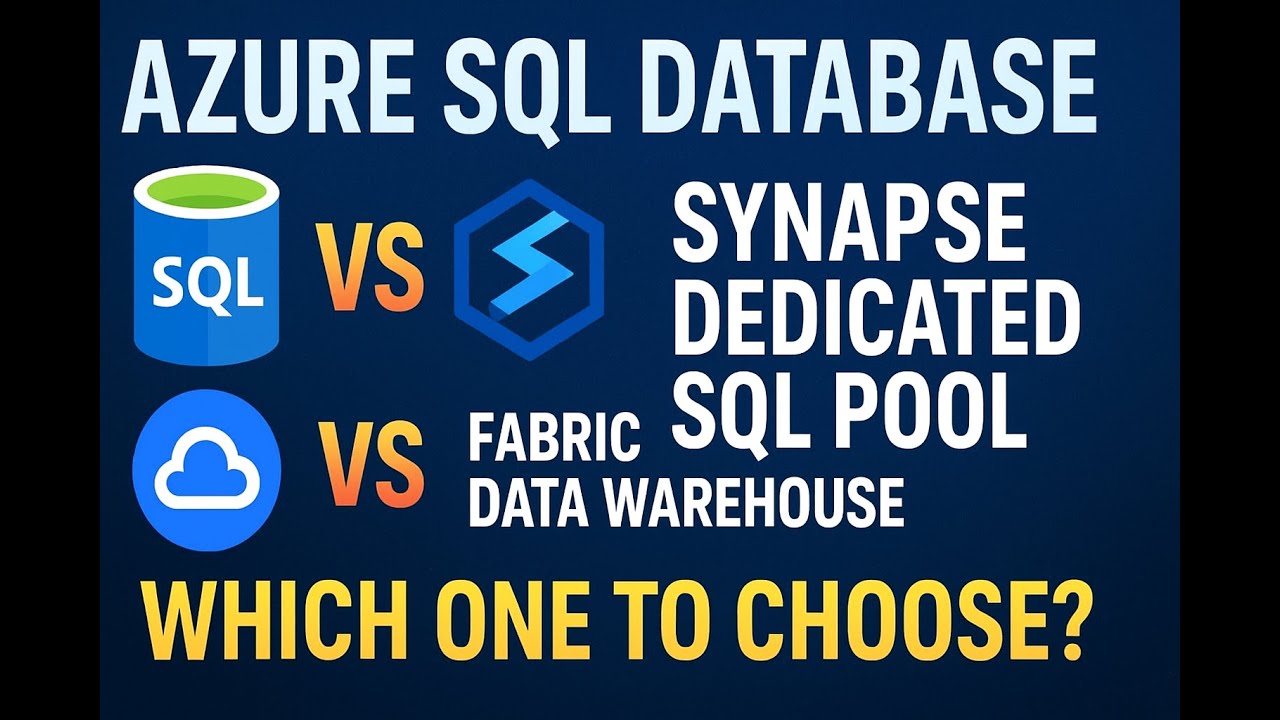 Azure SQL Database vs Synapse Dedicated SQL Pool vs Fabric Data ...