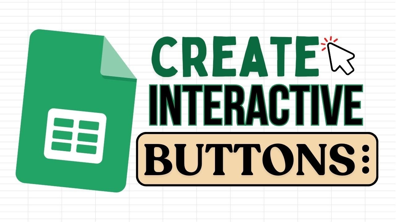 Create Buttons with Functions in Google Sheets! (App Script) - YouTube