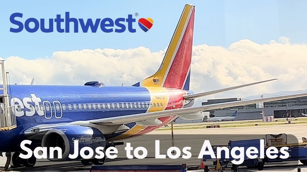 (4K) San Jose to Los Angeles TRIP REPORT Southwest Airlines WN 2016 ...