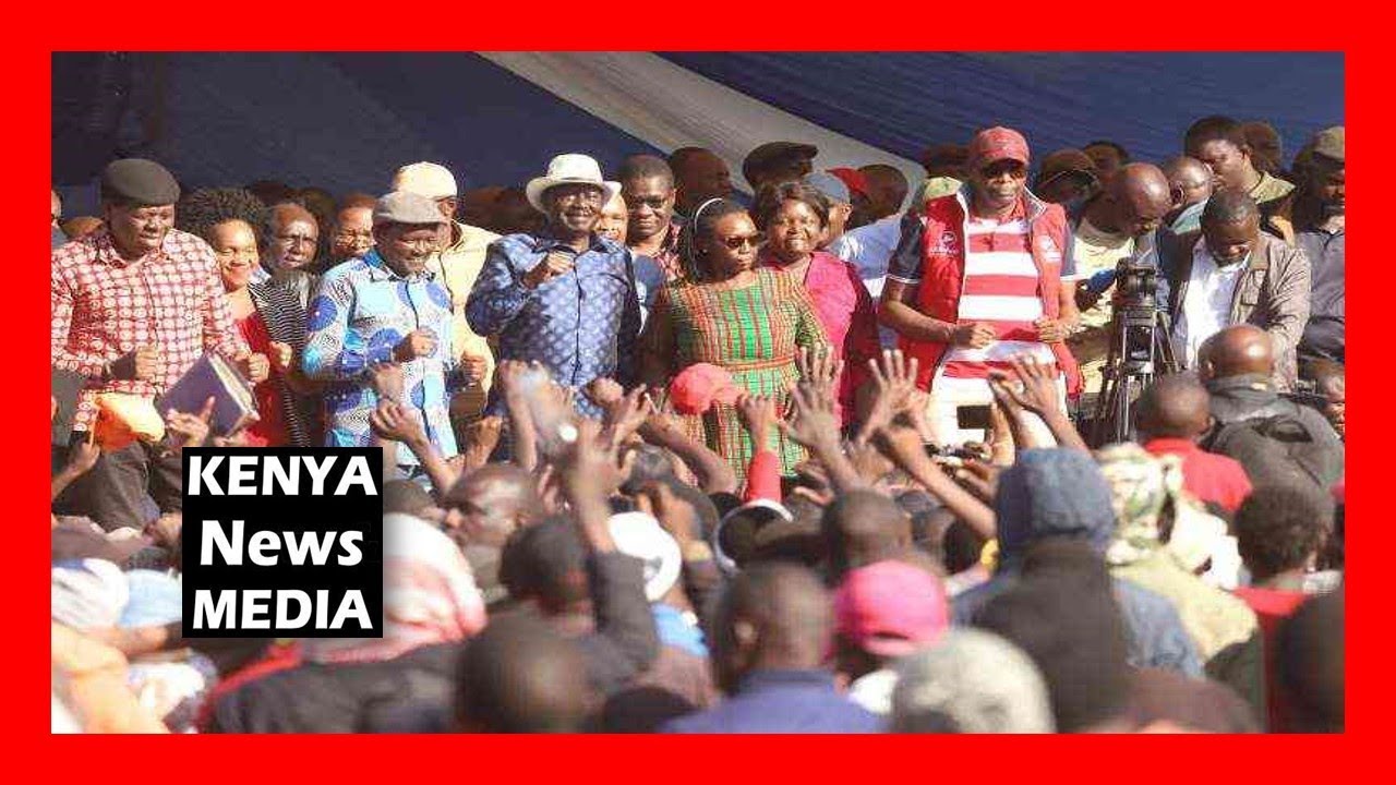 Raila Odinga releasing Whistleblowers Election Bombshell at Kamkunji ...