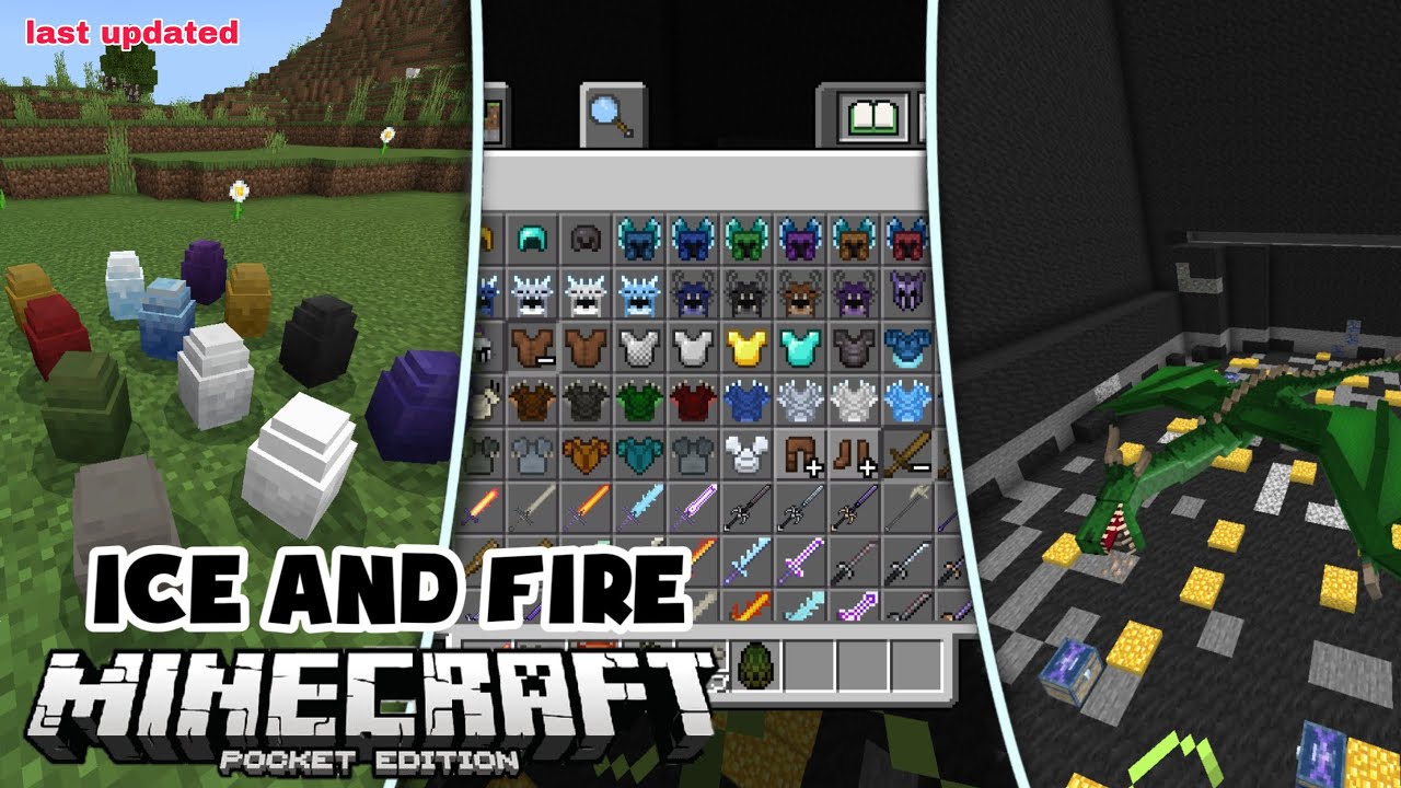 Cách Cài Addon Ice And Fire V7.1 Mới Nhất Siêu Hay Nhiều Item Có Rồng Giống Pc Cho Minecraft Pe ...