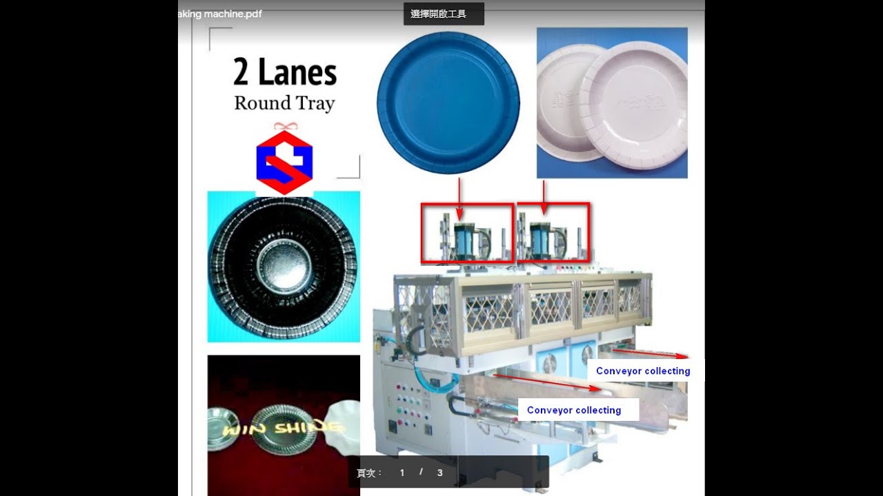 New high speed paper plate forming machine - YouTube