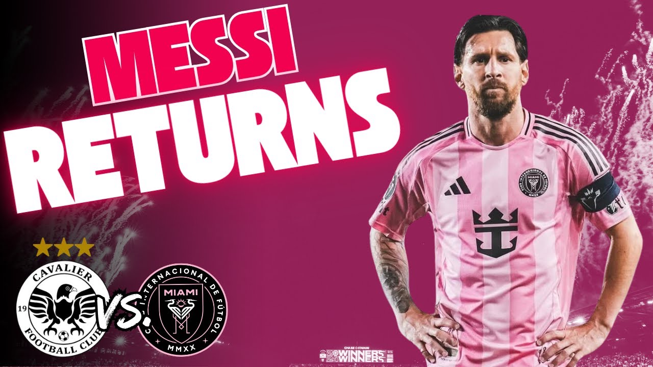 Messi's BACK! | Inter Miami vs Cavalier LIVE Match Reaction - YouTube