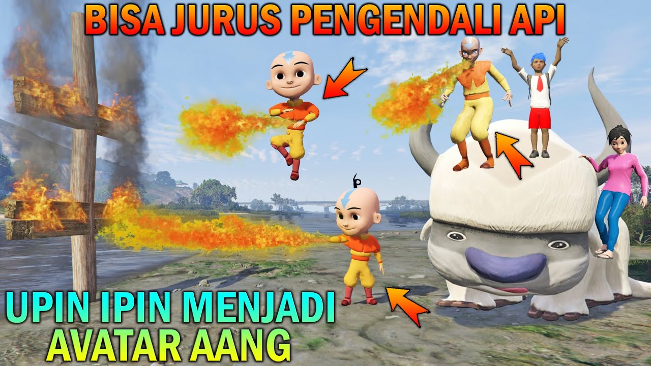 AKHIRNYA AVATAR UPIN IPIN BISA JURUS PENGENDALI API, DILATIH AVATAR ...