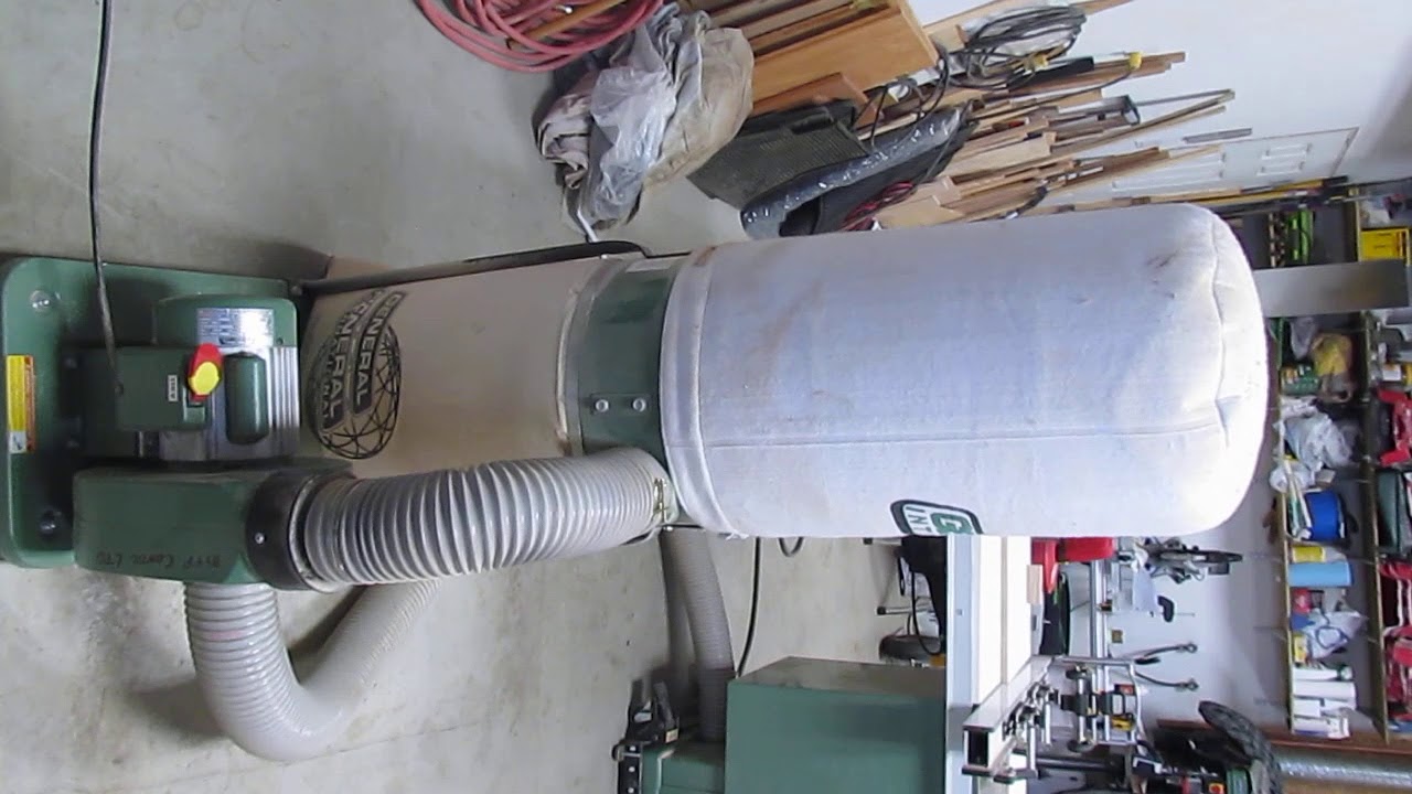 General International 10 005 M1 1 HP Dust Collector video - YouTube