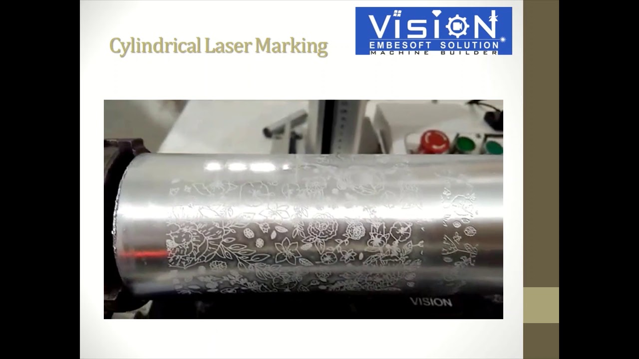 Cylindrical Laser Marking System - YouTube