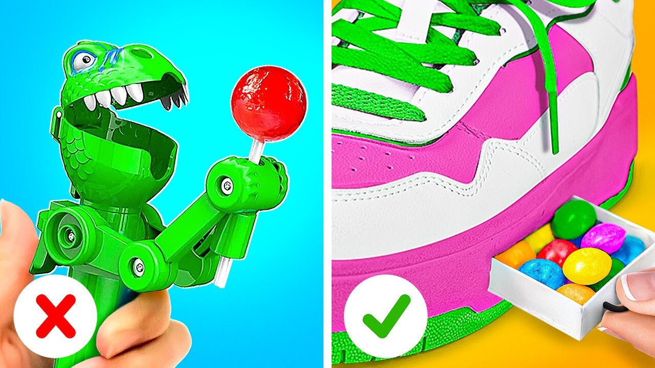 CÓMO ESCONDER DULCES || Trucos para colar comida y deliciosos desafíos ...