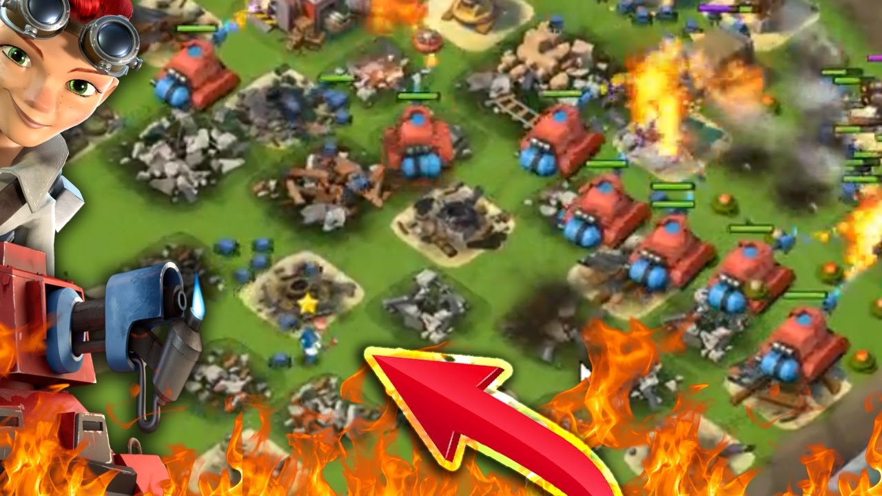 Cpt Everspark + Scorchers Troop Combo! OP! | Boom Beach - YouTube